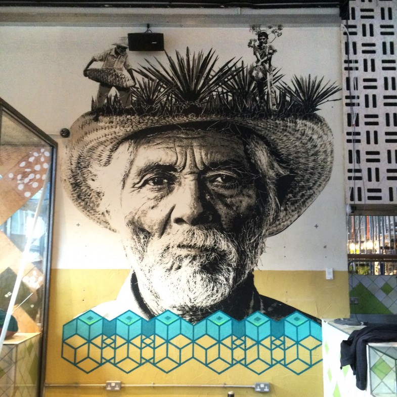 Wahaca Liverpool interiors created with Lapiztola from Oaxaca